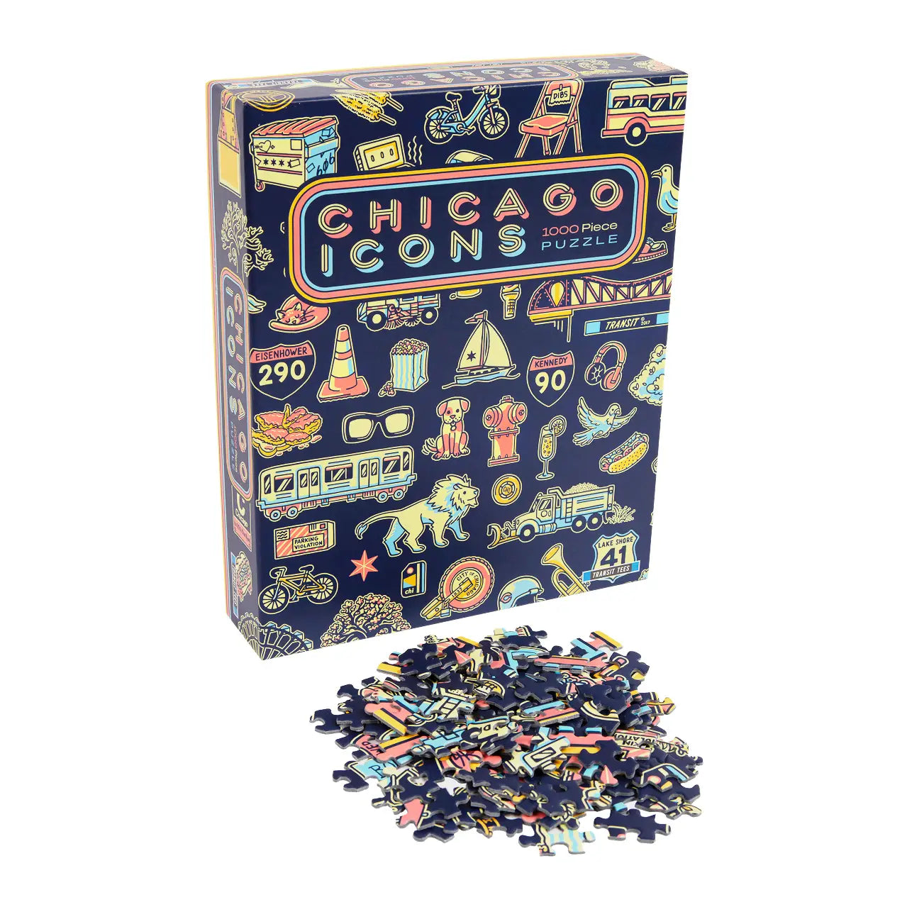 Chicago Icons 1000 Piece Jigsaw Puzzle – Neighborly