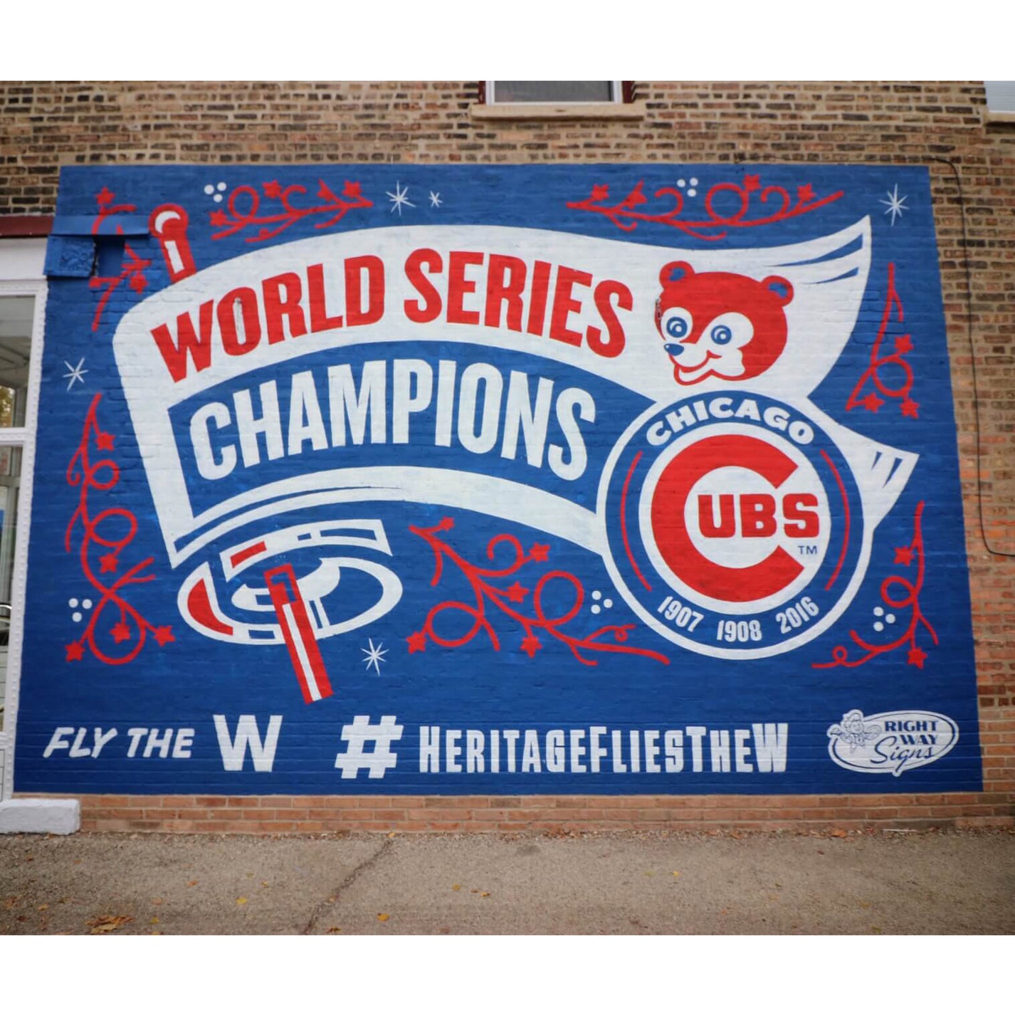 Chicago Cubs World Series Champions Mural 18" x 30" Poster – Neighborly