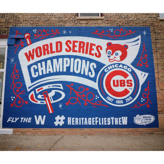 Chicago Cubs World Series Champions Mural 18" x 30" Poster – Neighborly