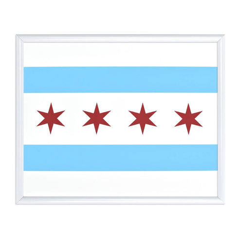 Chicago Flag 8" x 10" Screen Print – Neighborly