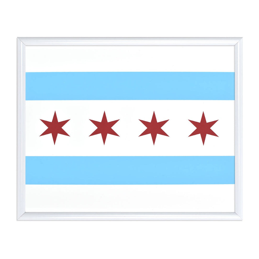 Chicago Flag 8" x 10" Screen Print – Neighborly