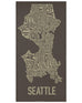 Seattle Typographic Neighborhood Map Poster – Neighborly