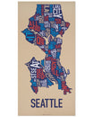 Seattle Typographic Neighborhood Map Poster – Neighborly