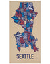 Seattle Typographic Neighborhood Map Poster – Neighborly