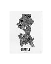 Seattle Typographic Neighborhood Map Poster – Neighborly