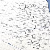 Chicagoland - a Map of Chicago and its Suburbs 18″ x 24″ Print – Neighborly