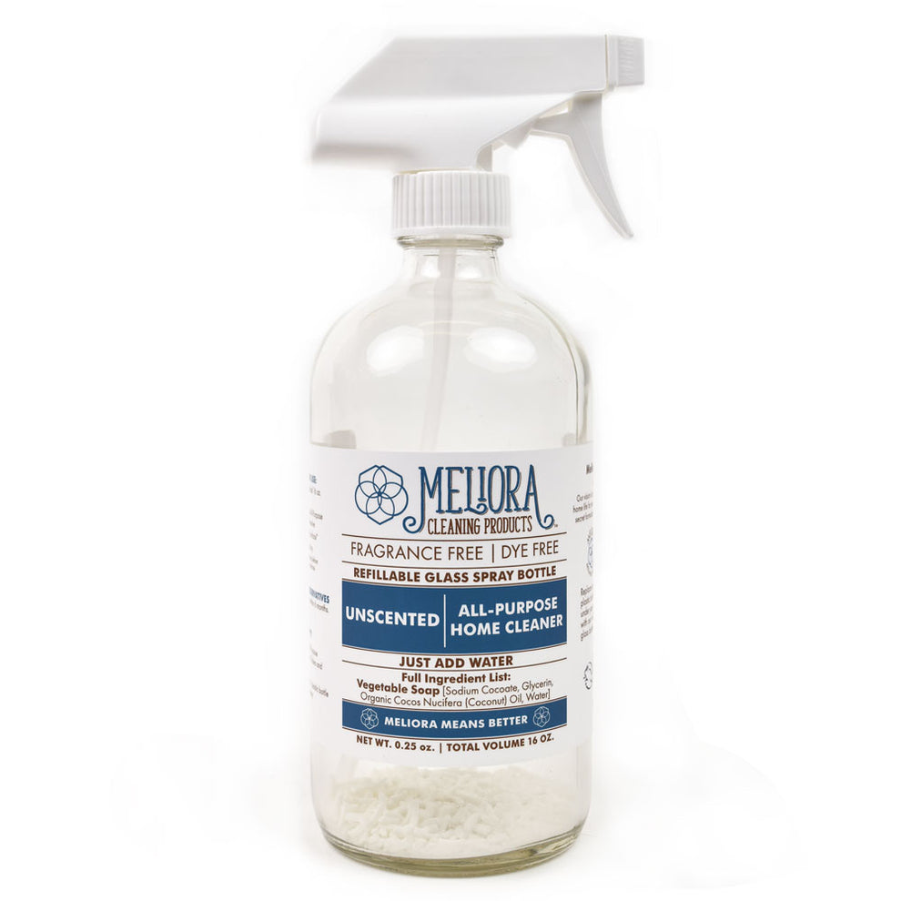 Non-Toxic, Plastic-Free All Purpose Cleaner in Glass Spray Bottle ...