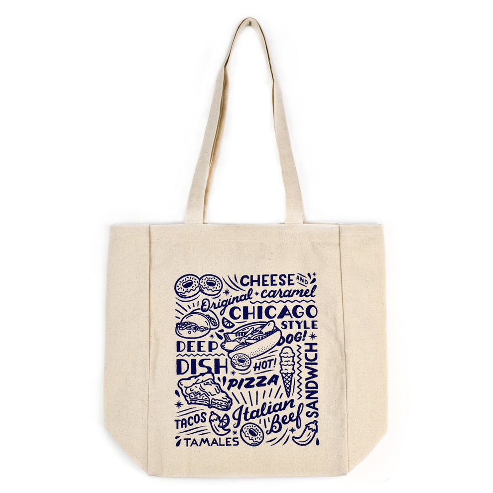 Chicago Food Icons Tote Bag – Neighborly
