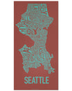 Seattle Typographic Neighborhood Map Poster – Neighborly