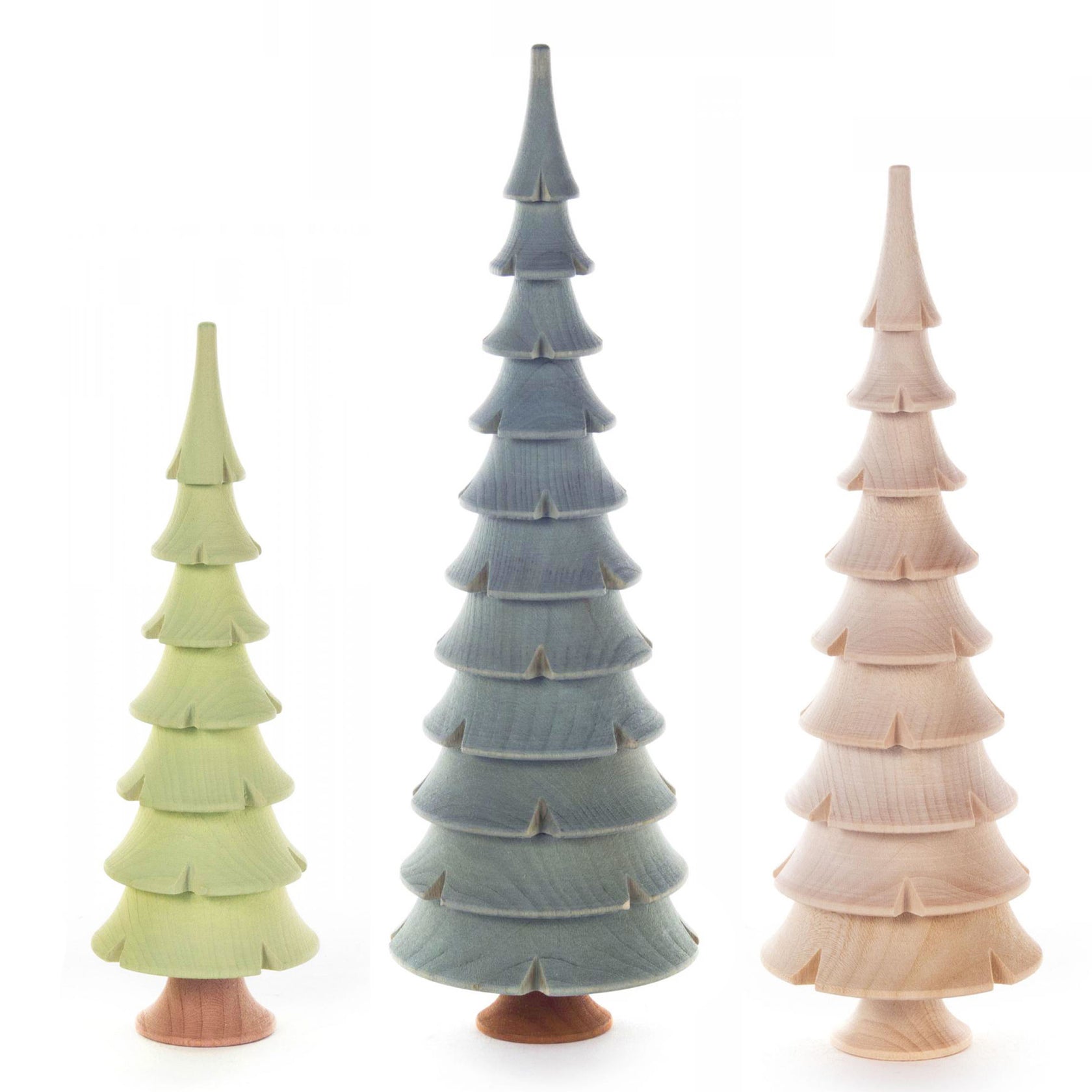 Handmade Traditional Wood Turned Tabletop Holiday Tree – Neighborly